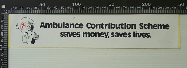VINTAGE AMBULANCE CONTRIBUTION Scheme Saves Lives Money Australia Promo ...