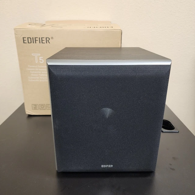 EDIFIER T5 POWERED Subwoofer 70w RMS Active Woofer 8" Driver Low Pass ...