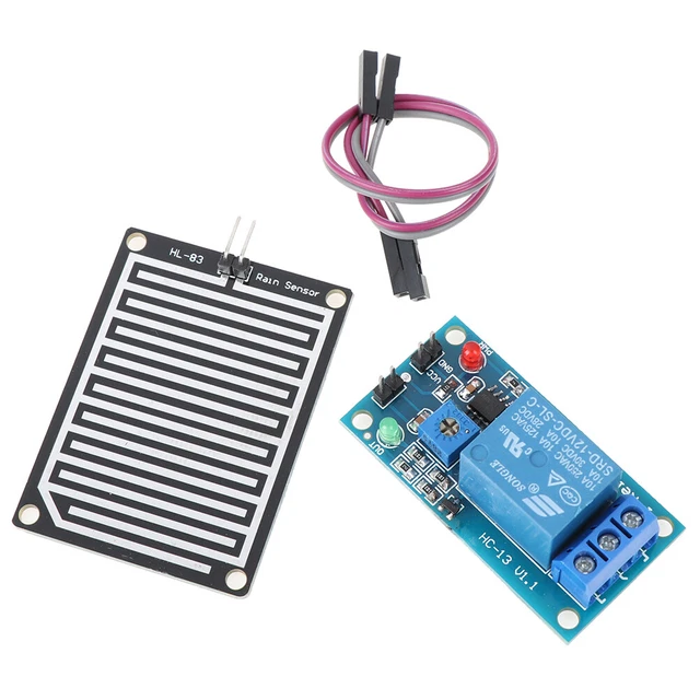 !RAIN WATER SENSOR Detection module+DC 5V 12V Relay Control Module for ardui~Z1 £4.02 - PicClick UK