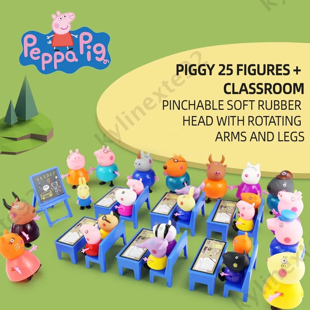 25X PEPPA PIG Family Friends Emily Action Figures Toys Xmas Gift With ...