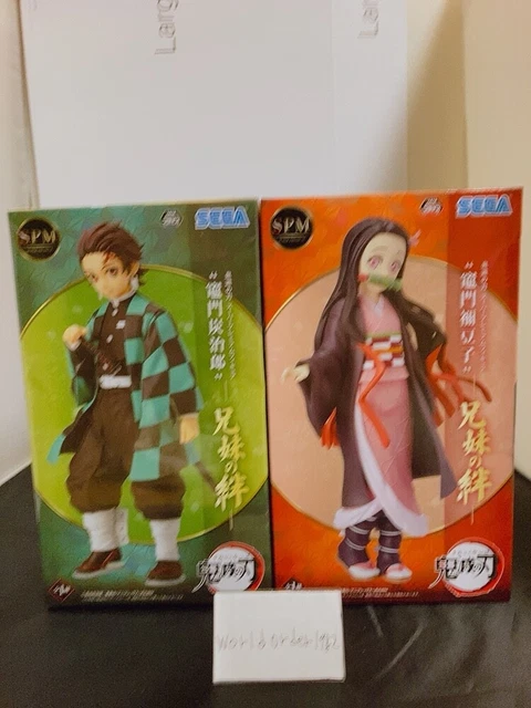 DEMON SLAYER FIGURE Tanjiro Nezuko SPM SEGA Set Kyoudai no Kizuna Set ...