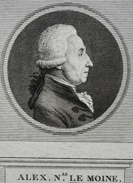 ALEXANDRE-NICOLAS LE MOINE (1736-1816). PORTRAIT GRAVURE 19 eme. DEPUTE ...