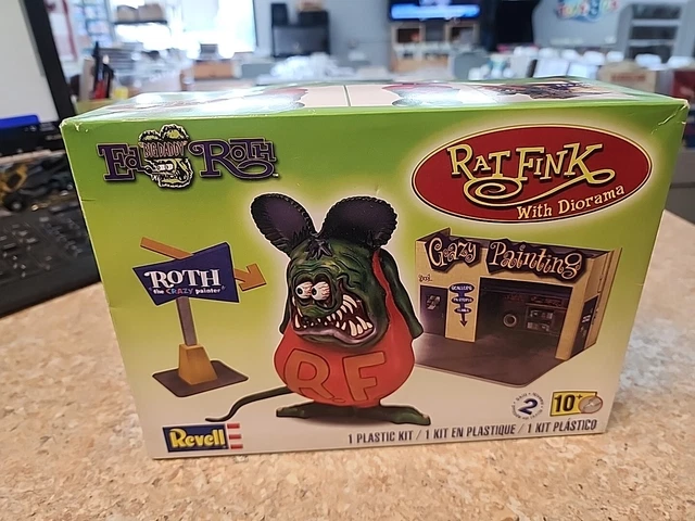ED &BIG DADDY& Roth Revell RAT FINK w/Diorama Plastic Model Kit "CRAZY ...