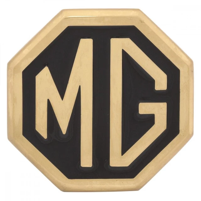 MG FRONT RUBBER Bumper Badge For MGB Gold Jubilee CHA507 £34.24 ...