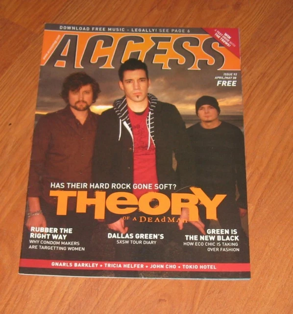 ACCESS MAGAZINE THEORY of a DEADMAN Tricia Helfer GNARLS BARKLEY ...