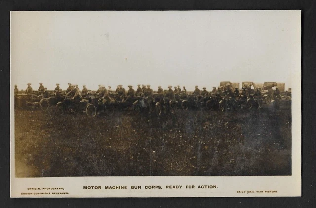 POSTCARD WW1 WWI Daily Mail Regimental War Pictures Motor Machine Gun Corps 21 EUR 5,85 ...