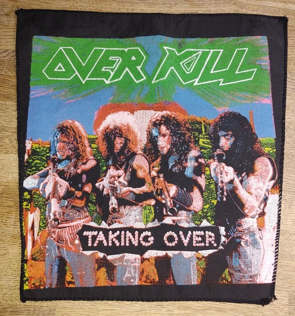 OVERKILL TAKING OVER Backpatch Rückenaufnäher Aufnäher Vintage Original ...
