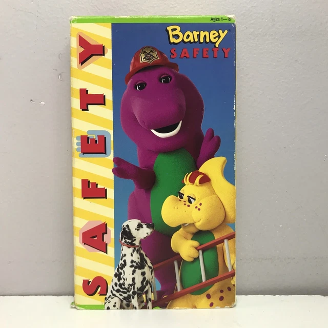 BARNEY & FRIENDS Safety VHS Video Tape Sing Along Songs RARE! BUY 2 GET ...
