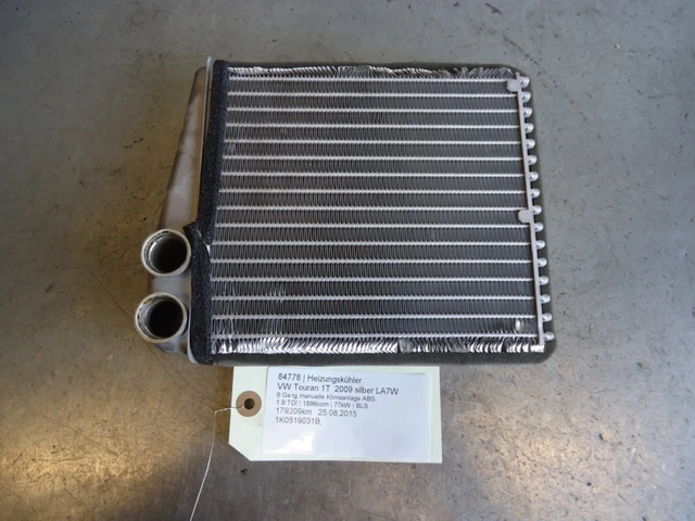 RADIATEUR DE CHAUFFAGE VW Touran 1T 1K0819031B 1.9 TDI 77kW BLS 84778 ...