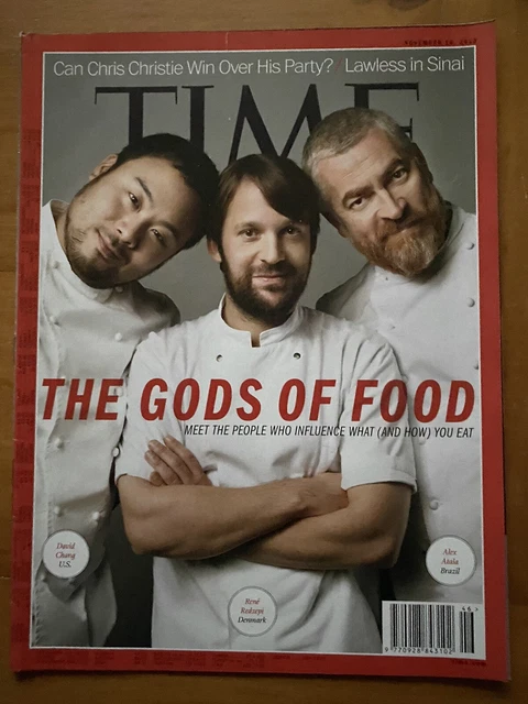 TIME MAGAZINE 2013 Michelin Chefs Rene Redzepi David Chang Alex Atala ...