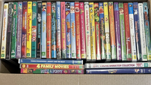 35 KIDS DVDS Kids Children Movies Bundle Bulk Lot -PRE OWNED #102 $19. ...