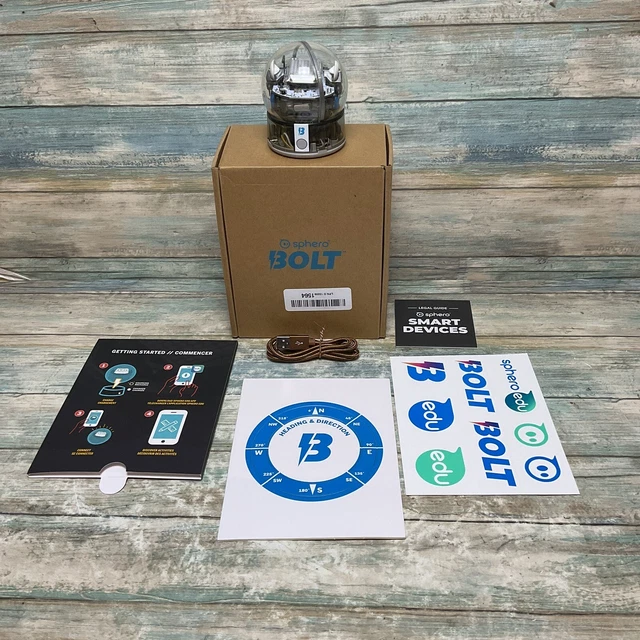 SPHERO BOLT: APP-ENABLED Robot Ball with Programmable Sensors + LED ...