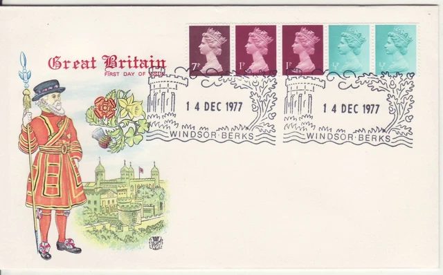 GB STAMPS FIRST Day Cover Machin Definitive Coil Strip x843l STUART ...