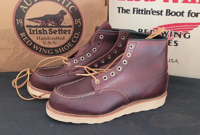 RED WING 8138 (6-inch Moc-toe) US Men's Size 9.5 EE (Amber Harness) £ ...