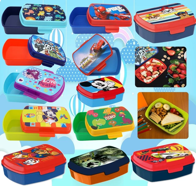 PLASTIC KIDS LUNCH Box, School, Traveling Food Container, Leakproof ...