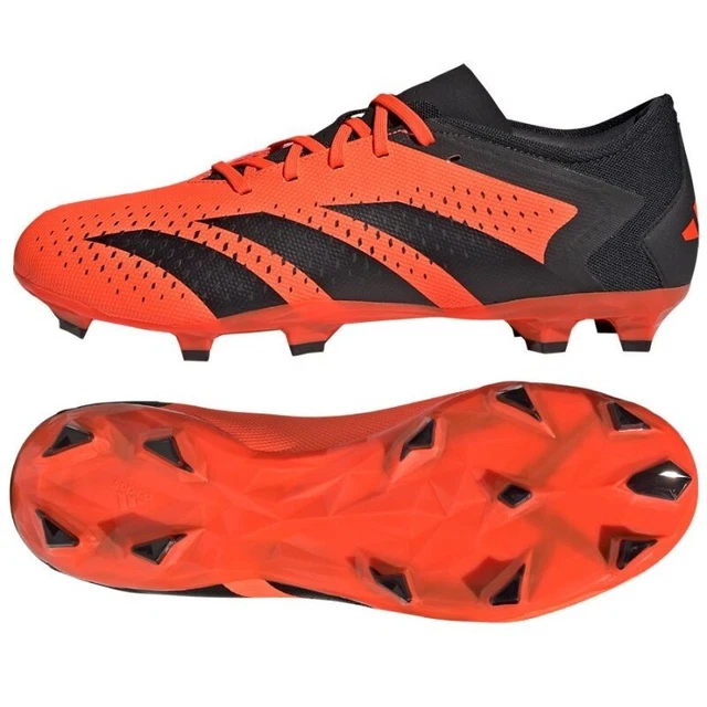 SCARPE DA CALCIO Adidas Predator Accuracy.3 L Fg M GW4601 rosso arance ...