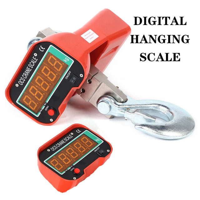 3000KG/6600LBS DIGITAL HANGING Scale Industrial Crane Scale with Remote ...