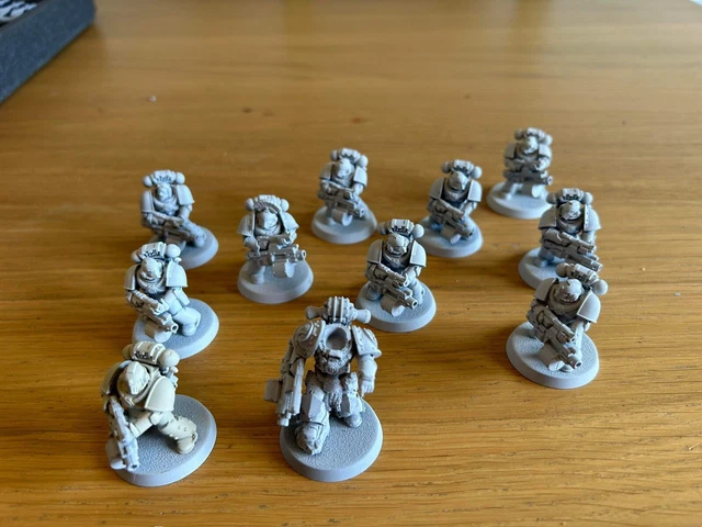 10 MAN MK3 Heavy Weapons Squad With H bolters and Forgeworld Centurion ...