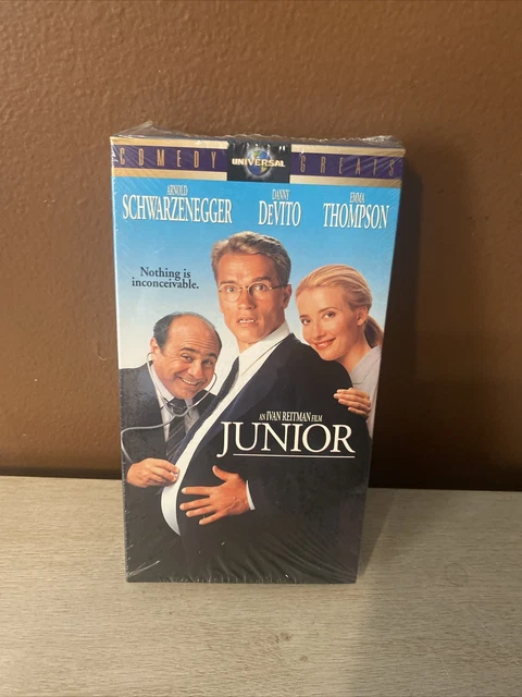 JUNIOR WITH ARNOLD Schwarzenegger & Danny DeVito NEW SEALED VHS Tape ...