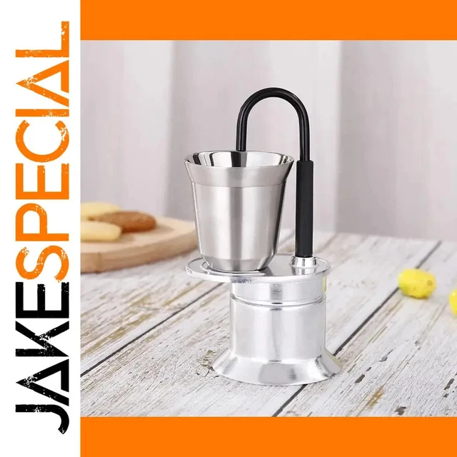 JAKESPECIAL – MINI Silver Aluminum Moka Pot 50ML EUR 49,19 - PicClick FR