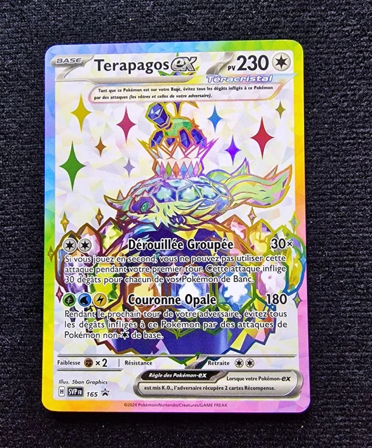 CARTE POKÉMON TERAPAGOS ex Téracristal SVP 165 FR NEUF EUR 22,90 - PicClick FR