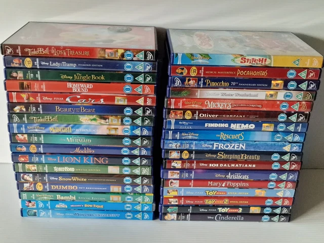 34X DISNEY DVD Bundle Kids Family Movies Toy Story, The Lion King ...