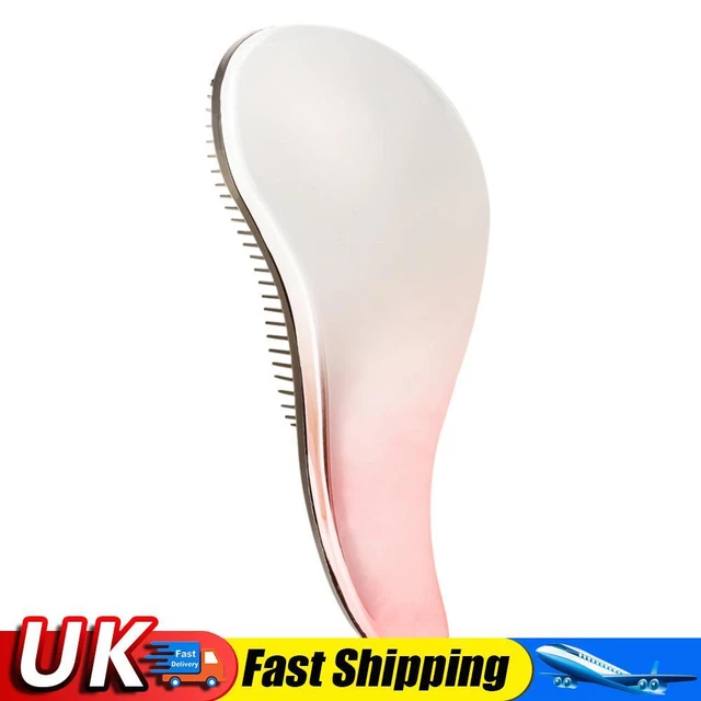 HAIR COMB SCALP Massage Anti Hair Break Curls Styling Detangle (Silver ...