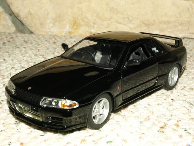 RARE JADA INITIAL D Nissan Skyline GT-R R32 Diecast Car 1:24 Black ...