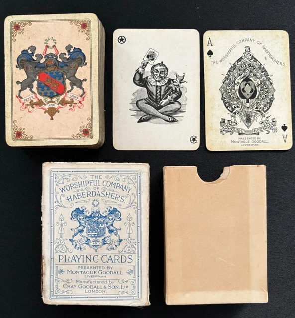 OLD ENGLISH WIDE Playing Cards The Worshipful Company Of Haberdashers ...