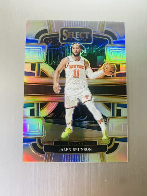 Jalen Brunson 2023 24 Panini Select Hobby Concourse Argento Prizm 7 Ny