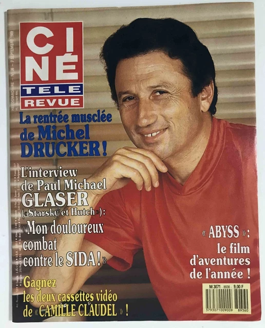 CINE REVUE 16/1989-DRUCKER-PAUL Michael Glaser-Hasselhoff-John Travolta ...