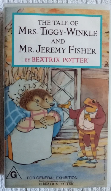 THE TALE OF Mrs Tiggy Winkle & Mr Jeremy Fisher / Beatrix Potter VHS ...