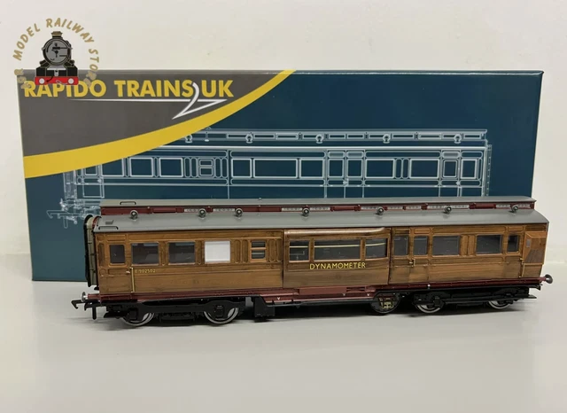 RAPIDO 935003 LNER Dynamometer Car BR Teak Gill Sans Lettering E905202 ...