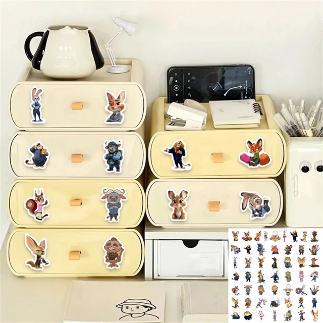 ZOOTOPIA STICKERS BIG Collection Judy Hopps Nick Wilde Finnick Flash Mr ...