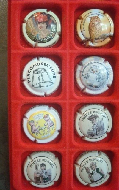 CAPSULES DE CHAMPAGNE MARC José ordre alpha 8 différentes cote=38 EUR 1 ...