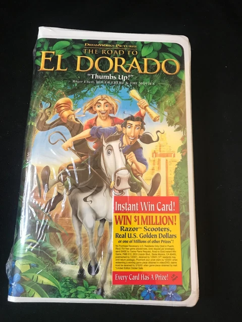 THE ROAD TO El Dorado, Dreamworks VHS, 2000, Clam Shell NEW Factory ...