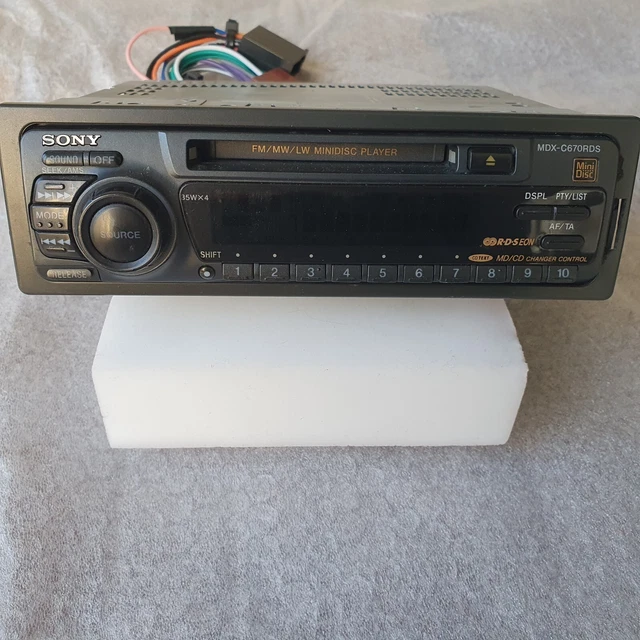 RARO VINTAGE AUTORADIO SONY MDX C670RDS car stereo MINI DISC leggi descrizione EUR 125,00 ...