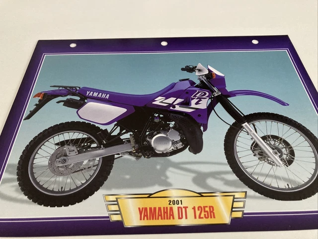 2001 YAMAHA DT125R 125 DTR Motorcycle Card Card Card Passion Atlas ...