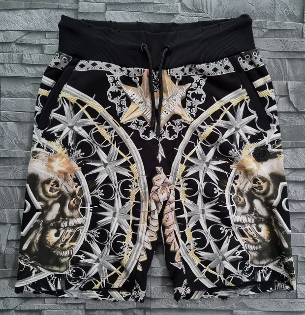 PHILIPP PLEIN PANTALONCINI Da Jogging Foulard Texture / Edizione ...