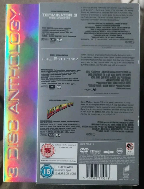 TERMINATOR 3/6TH DAY/LAST Action Hero DVD (2005) Arnold Schwarzenegger ...
