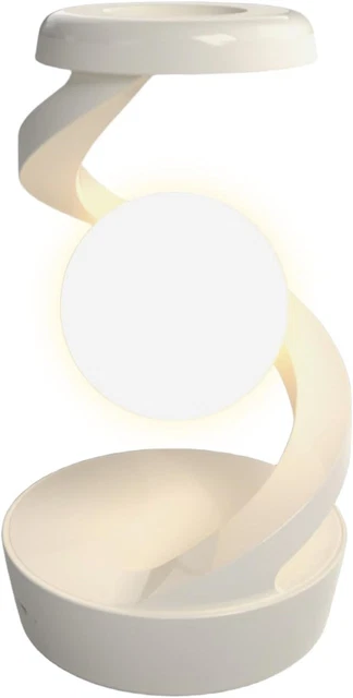 WHITE MAGNETIC LEVITATING RGB Lamp Floating LED Night Light £136.21 ...
