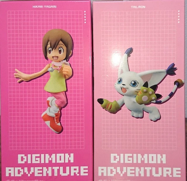 DIGIMON ADVENTURE HIKARI Yagami (Kari) Tailmon (Gatomon) DXF Figure Set ...