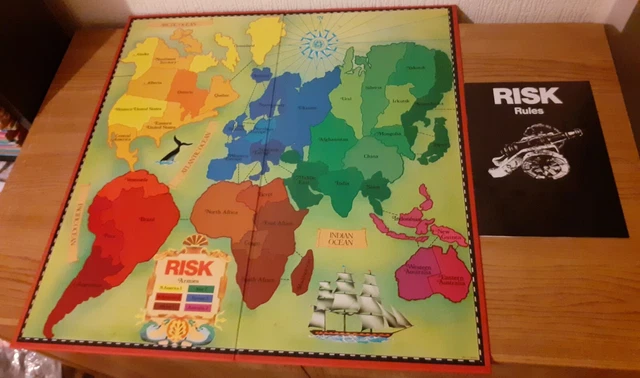 VINTAGE 1985 RISK World Conquest Strategy Board Game Parker Games 100% ...