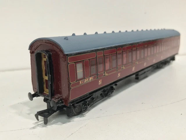 PC MODELS KIT Built 4MM OO EX LNWR LMS Composite 3RD Class Coach 2988 ...