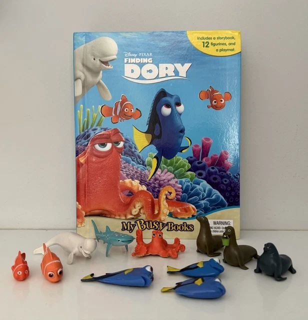 DISNEY PIXAR FINDING Dory Nemo My Busy Books Storybook 12 Figures 2016 ...