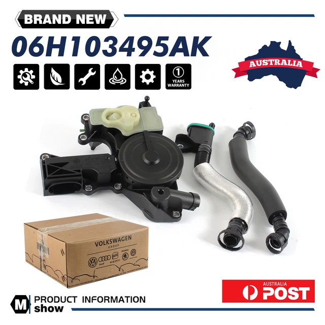 OEM ENGINE OIL Separator, PCV Valve Assembly For Audi, GENUINE AUDI ...