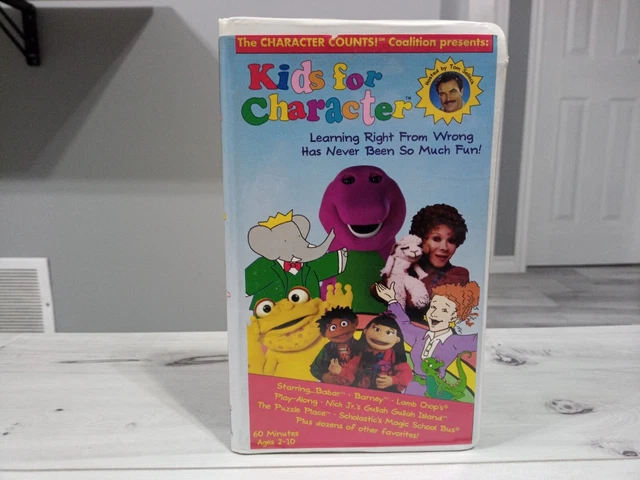 KIDS FOR CHARACTER Canadian Clamshell VHS (1996) Tested Works Babar ...