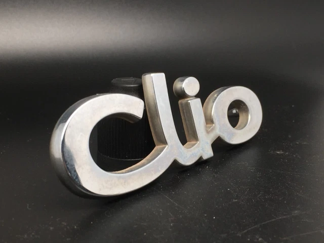 RENAULT CLIO LOGO Sigla Emblema Fregio Stemma Scritta Targhetta Badge ...