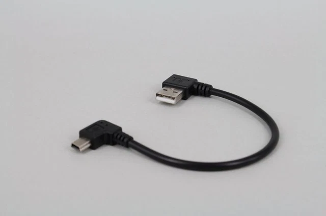 20CM USB 2.0A Right male plug to Mini B 5P Right Angle Male plug.Cable ...