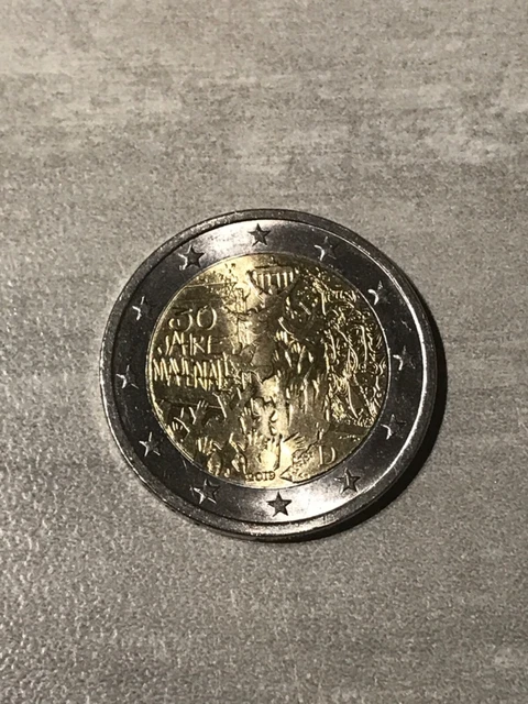 PIÈCE DE 2 euros rare de la chute du mur de Berlin taille normal en ...